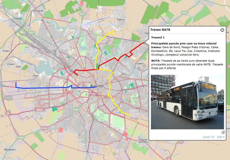 HARTA DINAMICA RATB isi va extinde reteaua de transport spre marile ...
