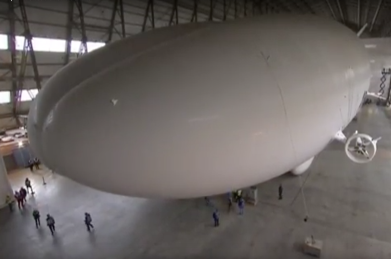 VIDEO Airlander 10, enormul hibrid de dirijabil cu avion ce poate ...