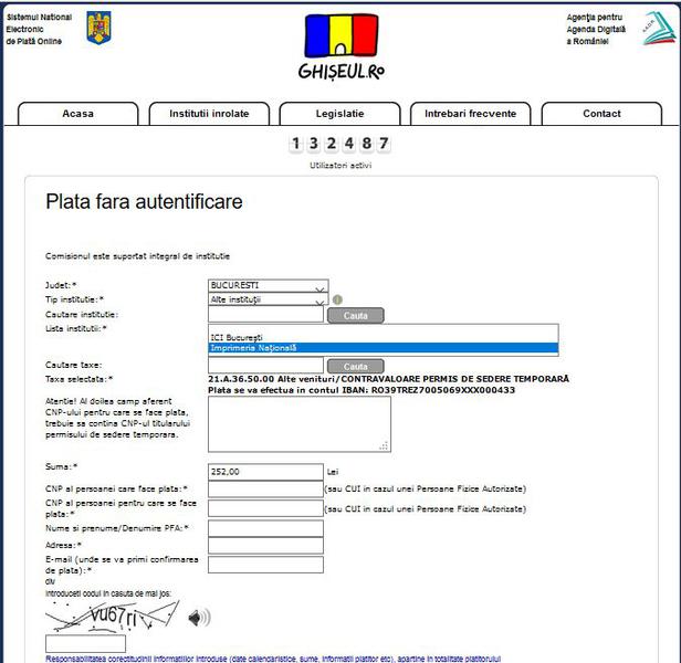 Imprimeria Nationala s-a inrolat in Ghiseul.ro: Cetatenii non-UE pot ...