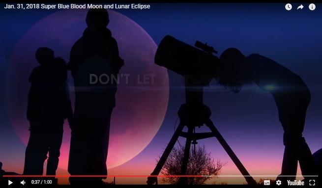 VIDEO Fenomen astronomic rar: Superluna albastra sangerie - HotNews.ro