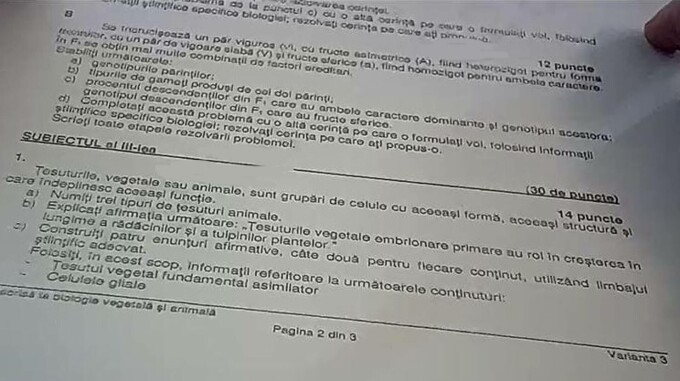Subiecte și bareme BAC Biologie 2024, publicate pe Edu. Exercițiile la ...