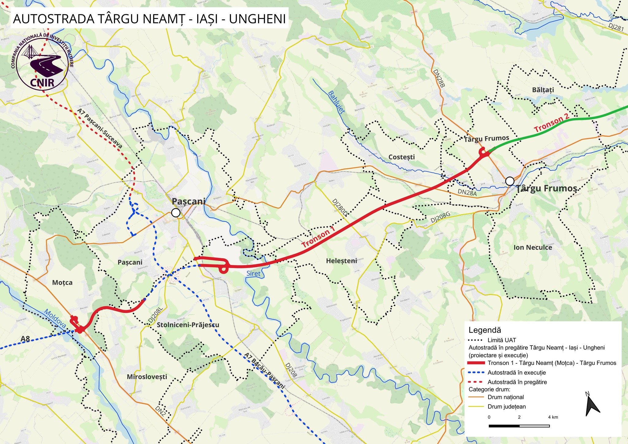 Autostrada „Unirii” A8: Primul lot spre Iași va costa 1,2 miliarde de euro / Când va fi gata ...