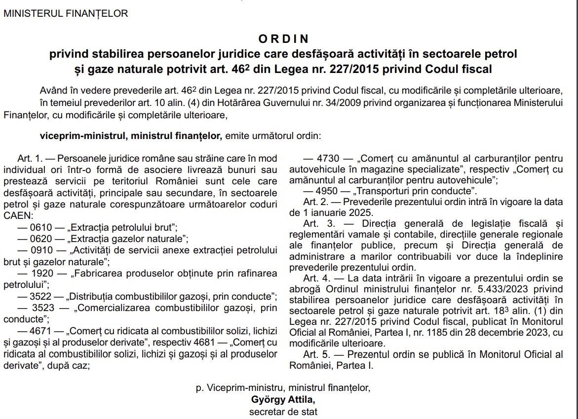 Impozit pentru magazinele care vând naftalină, antigel, lemn sau cărbuni de grătar / Un ordin ...