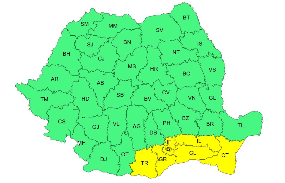 Vreme rece și ninsori în București. Strat de zăpadă de 12 centimetri. Meteorologii au emis o ...