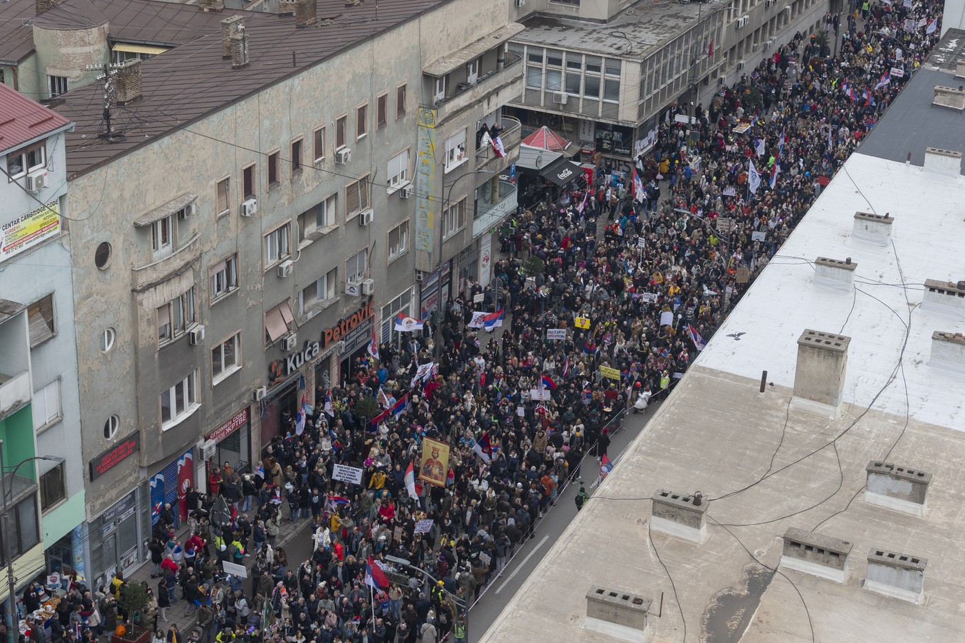 VIDEO Un nou protest masiv în Serbia, la exact patru luni de la ...