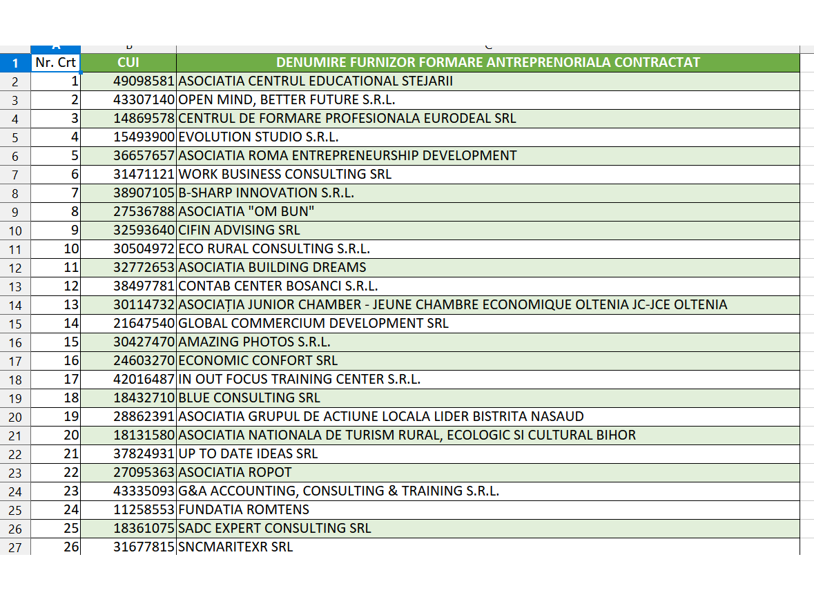 Startup Nation 2025: Lista furnizorilor de cursuri antreprenoriale ...