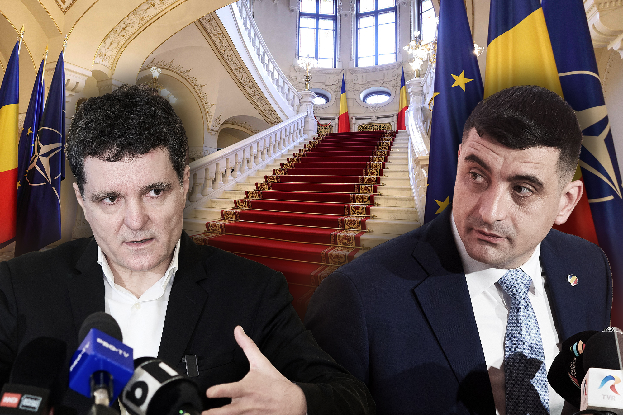EXCLUSIV. Sondaj. Câte voturi iau Nicușor Dan și George Simion de la alegătorii PSD, PNL și UDMR ...