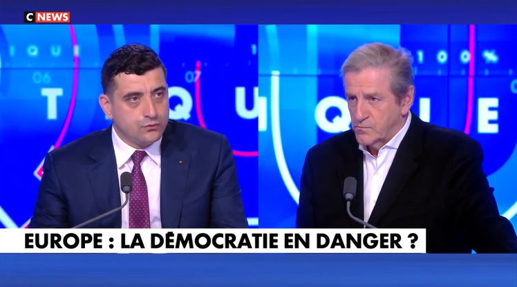 George Simion contrat de un jurnalist francez de dreapta, în direct: „Vă prefaceţi că îl ...
