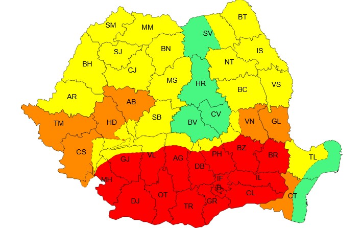Cod roșu de caniculă pentru 15 județe și București. Alerta meteo a fost ...