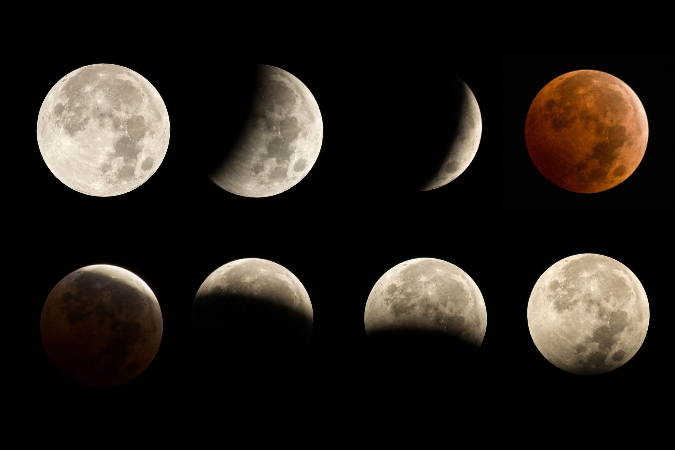 Eclipsă totală de Lună, vizibilă din România. Orele la care se va ...