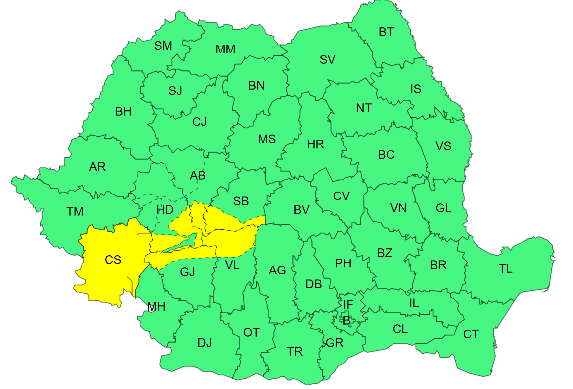 Noi alerte de la ANM: Cod galben de vânt puternic până duminică seara ...