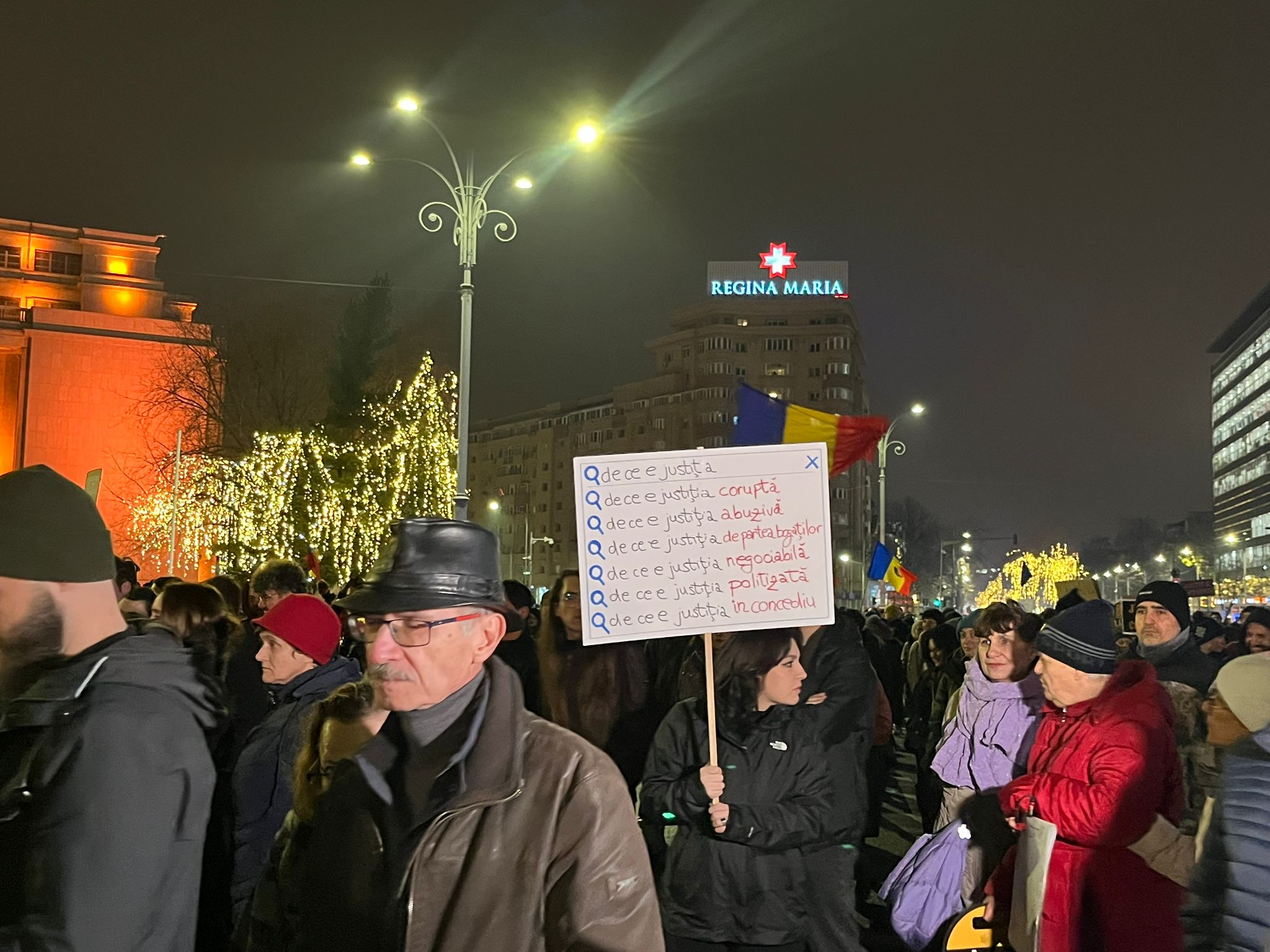 VIDEO Protest în Capitală: 8.000 de oameni au protestat la 4 grade ...